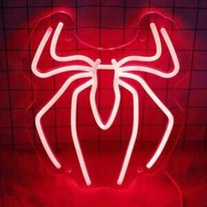 Wall Decor | Red Spider Neon Led Sign | Poshmark
